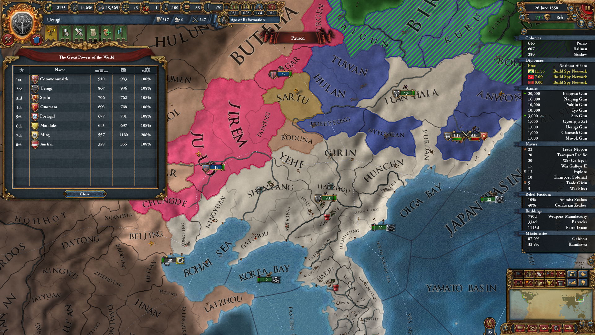 need help to beat Ming as Japan | Paradox Interactive Forums